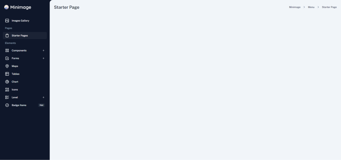 Minimage - Tailwind Image Gallery Setup HTML Template by MyraStudio