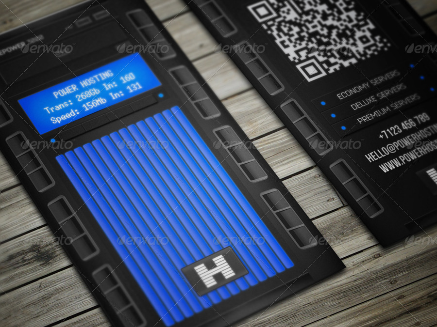 Dedicated Server Hosting Business Card, Print Templates | GraphicRiver
