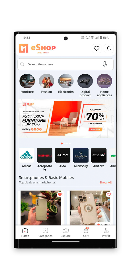 eShop - Multi Vendor eCommerce App & eCommerce Vendor Marketplace ...