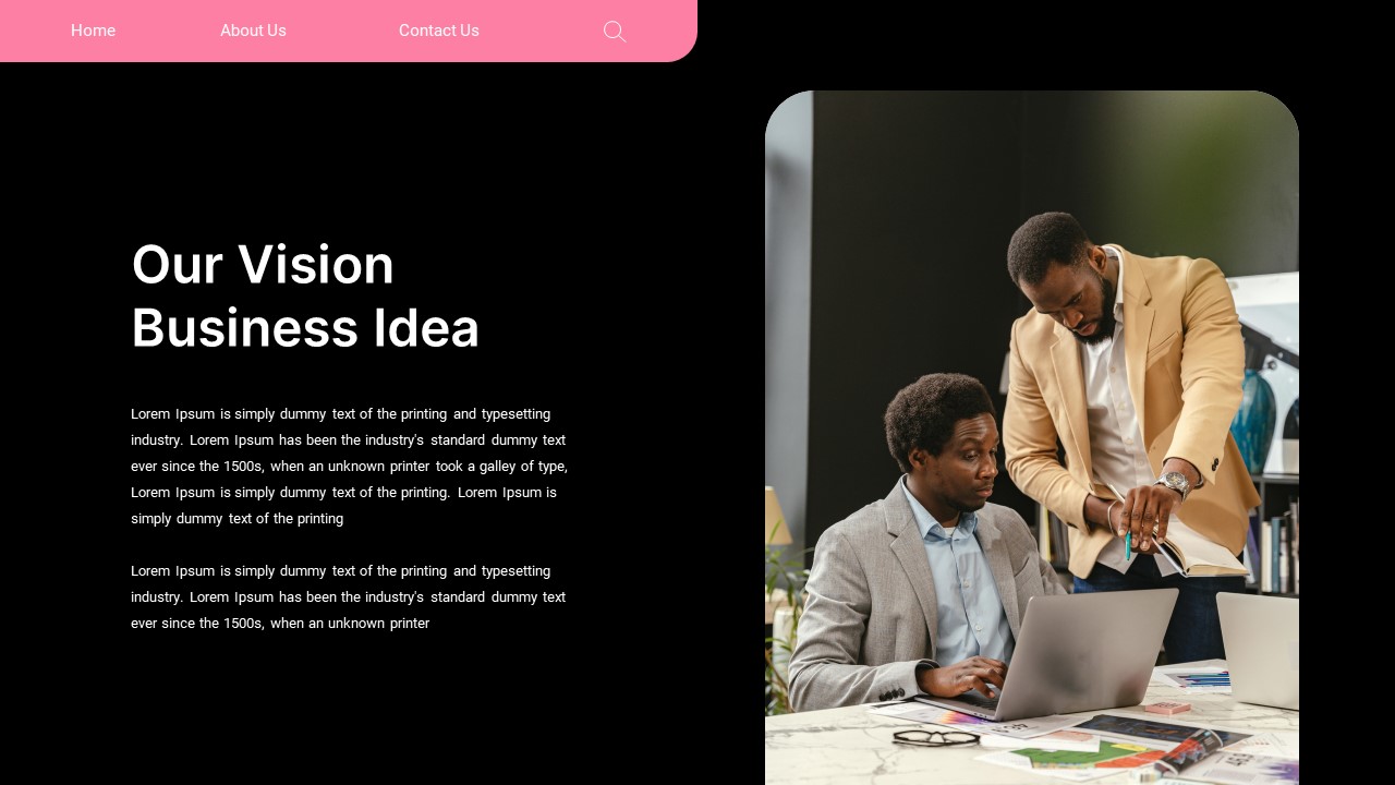 Business Idea Presentation PowerPoint Template, Presentation Templates