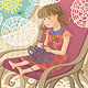 Girl Crocheting, Vectors | GraphicRiver