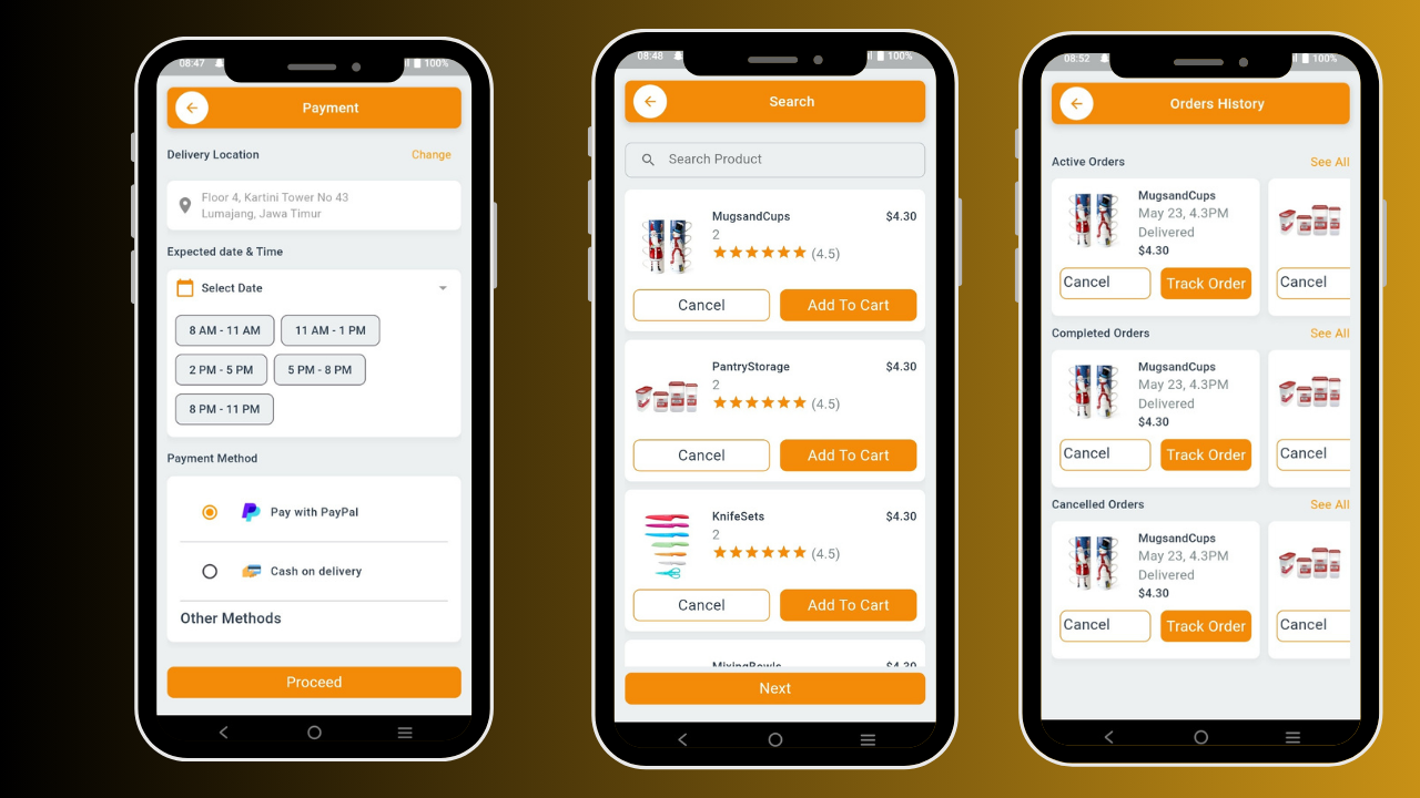 KitchenCraft Shop | KitchenCraft eCommerce Flutter App Template | Flutter eCommerce UI Kit by ...