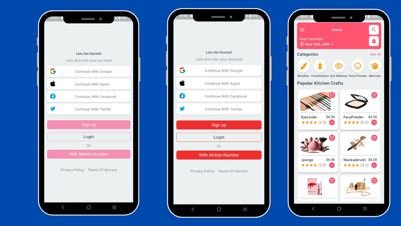 Cosmetics Shop | Beauty Product Ordering Flutter iOS/Android App Template | Flutter eCommerce UI ...
