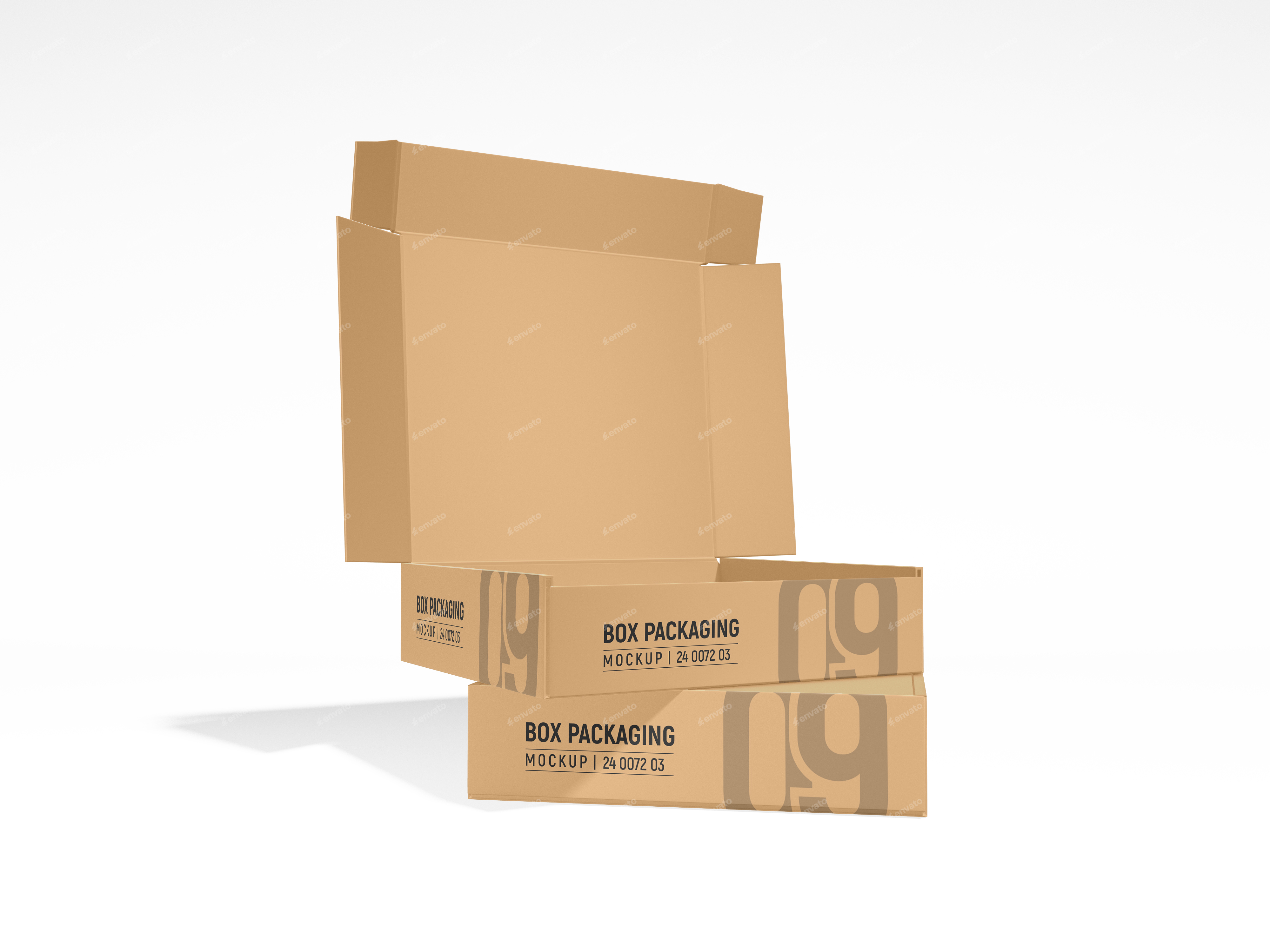Kraft Paper Delivery Box Packaging Mockup, Graphics | GraphicRiver
