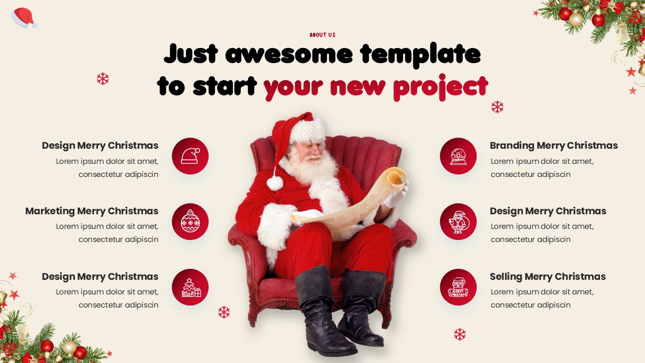 Merry Christmas Presentation Design, Presentation Templates | GraphicRiver