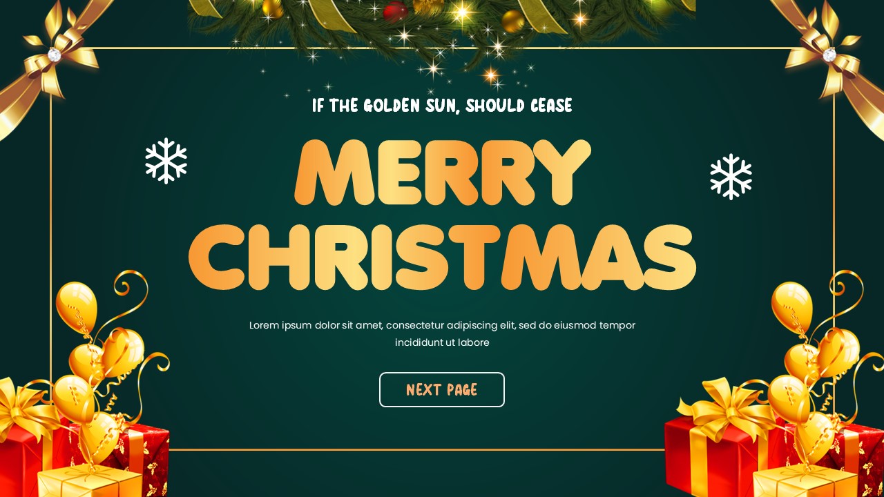 Merry Christmas Presentation Design, Presentation Templates | GraphicRiver