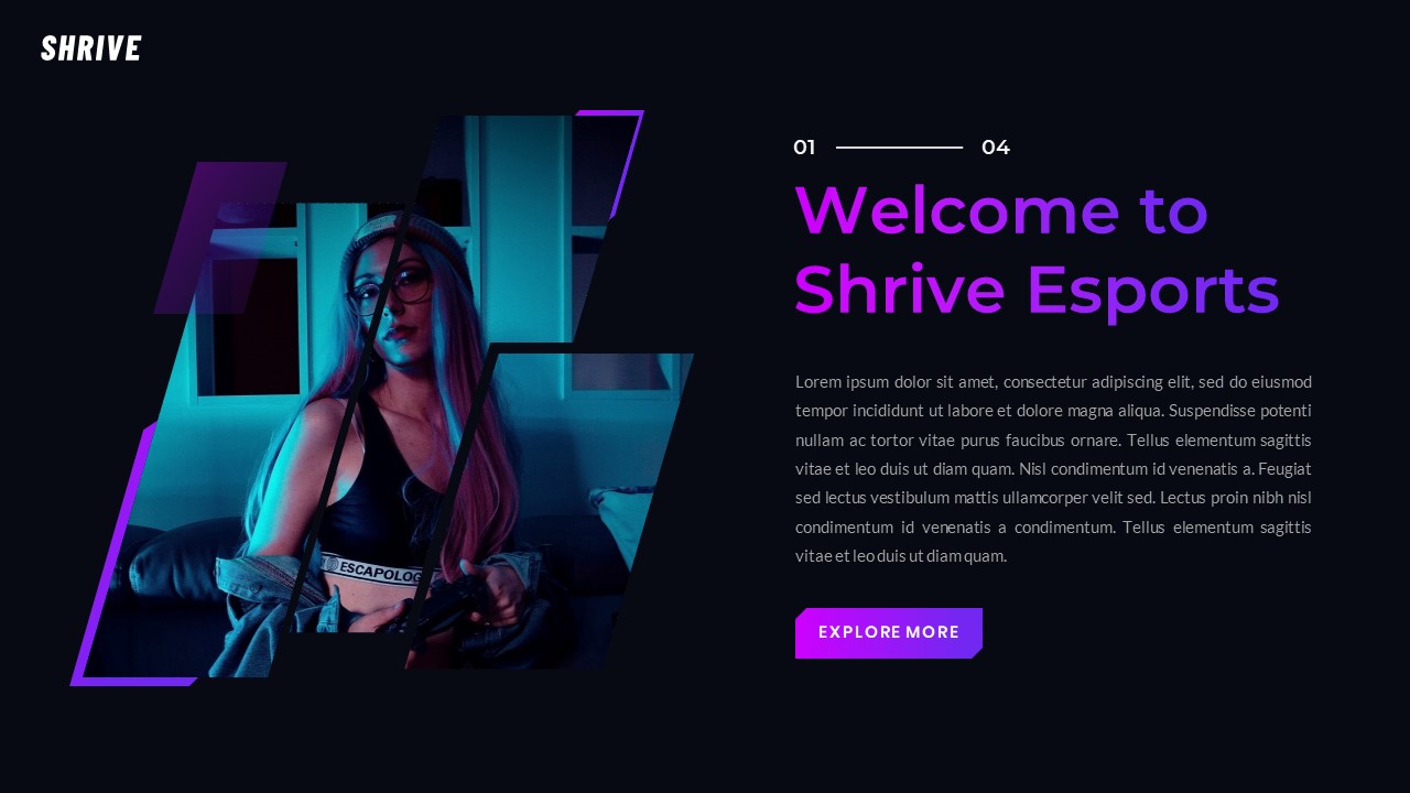 Shrive - Gaming Esports PowerPoint Presentation Template, Presentation ...