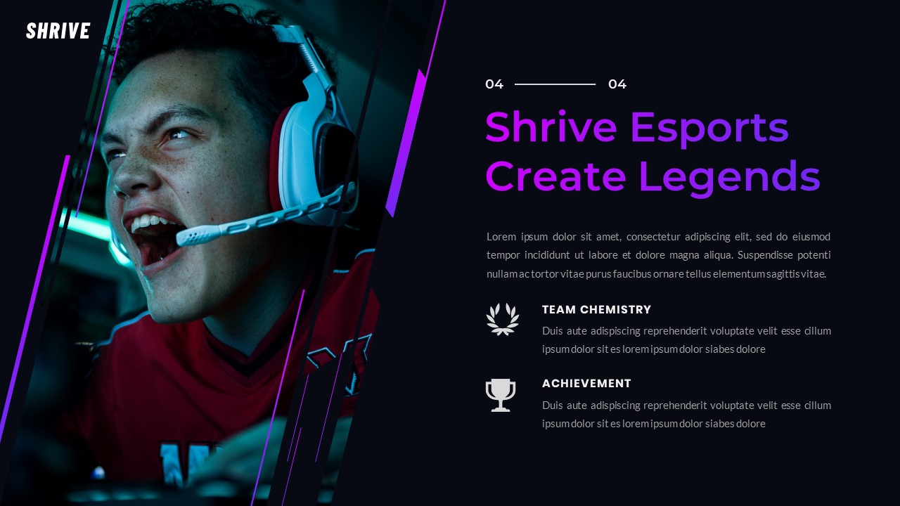 Shrive - Gaming Esports PowerPoint Presentation Template, Presentation ...