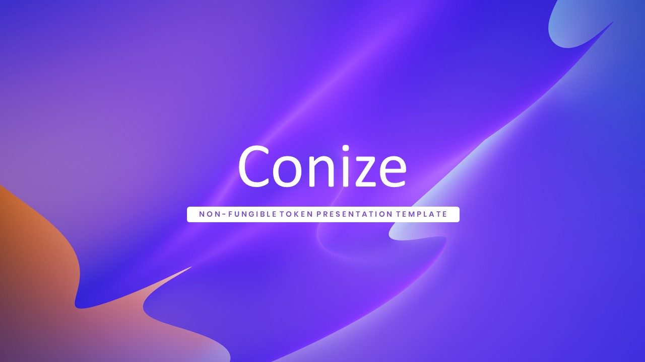 Conize - NFT Showcase PowerPoint Presentation Template, Presentation ...