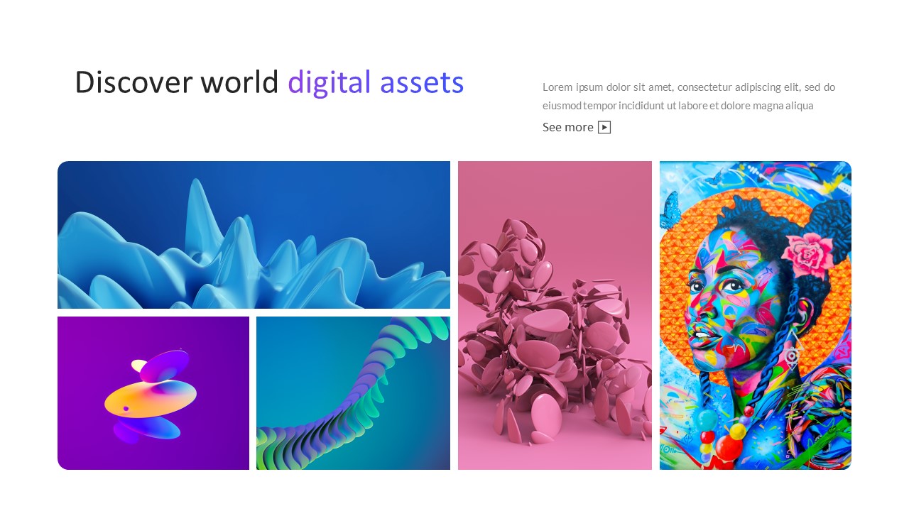 Conize - NFT Showcase PowerPoint Presentation Template, Presentation ...