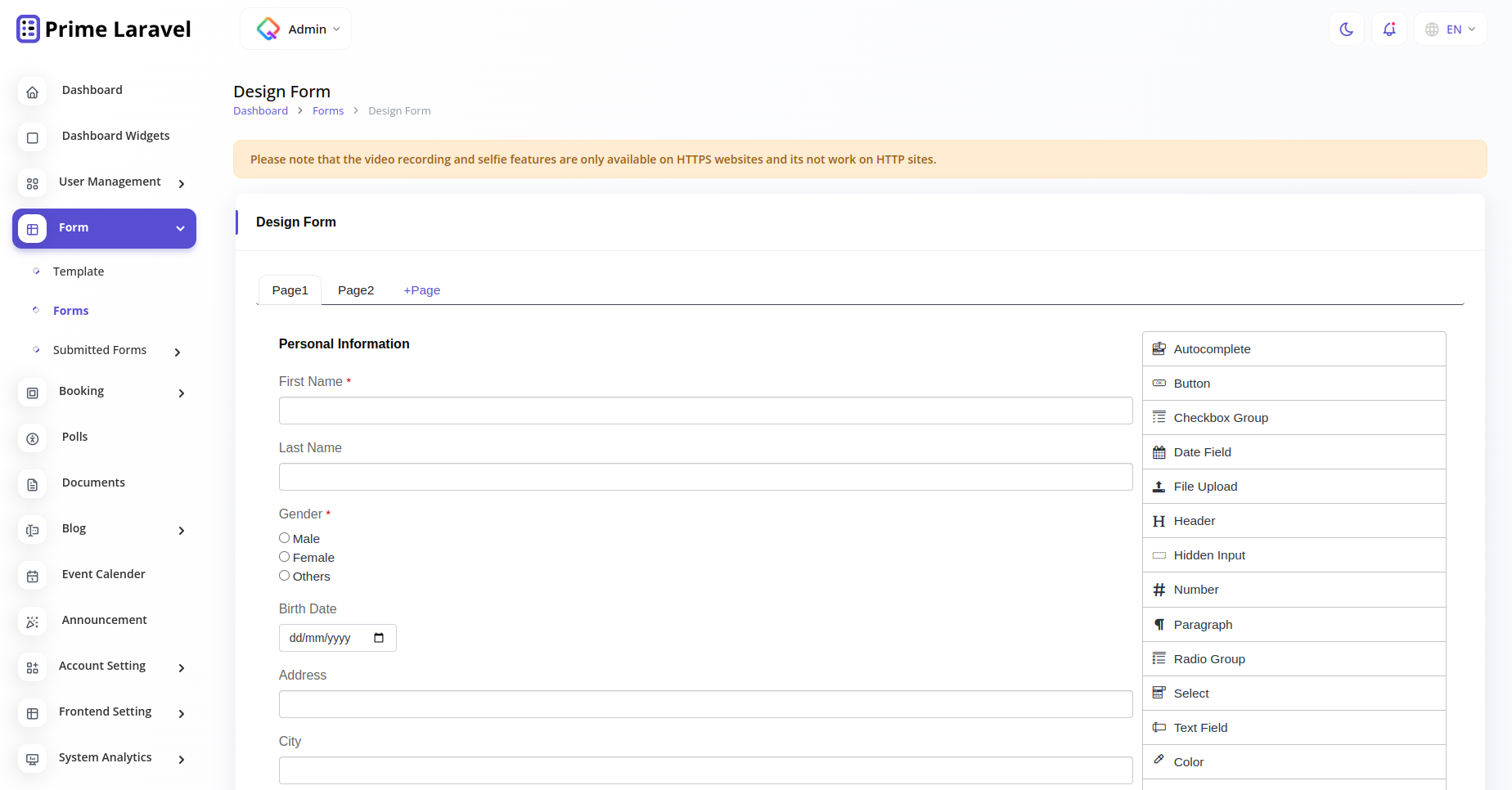 Prime Laravel - Form Builder & Poll Management System by Quebix-Technology