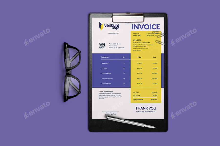 Invoice Template, Print Templates | GraphicRiver