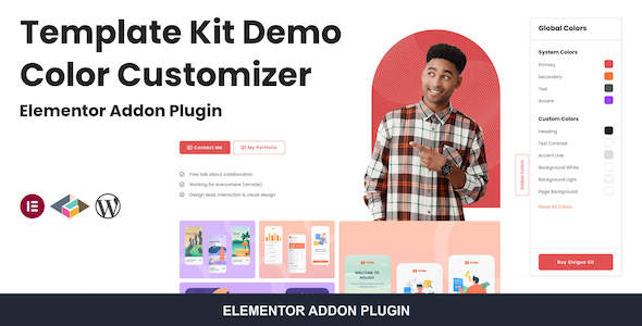 Template Kit Demo Color Customizer For Elementor by TemeGUM | CodeCanyon