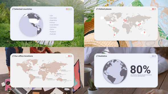 World Map Location, After Effects Project Files | VideoHive