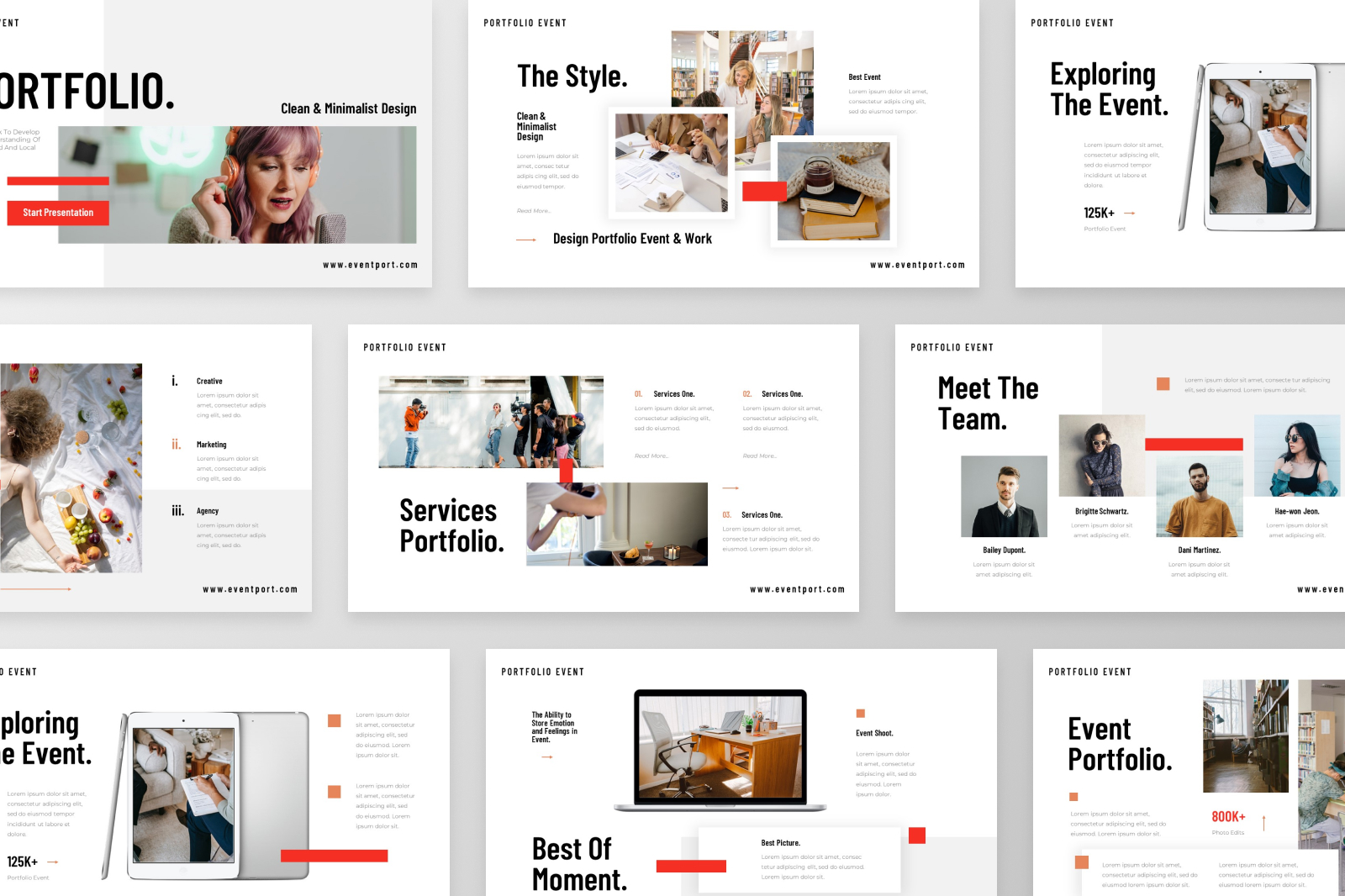 Portofolio Presentation PowerPoint Template, Presentation Templates