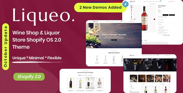 Liqueo - Wine Shop & Liquor Store Shopify OS 2.0 Theme by Qodex ...