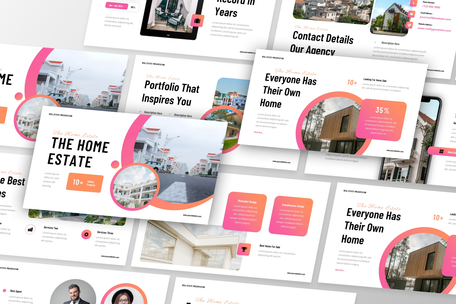Home Real Estate Google Slide Template, Presentation Templates ...