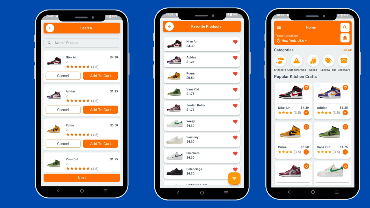 Shoes Store App -Footwear eCommerce Store Flutter Mobile App Ui Kit Template | Android & iOS by ...