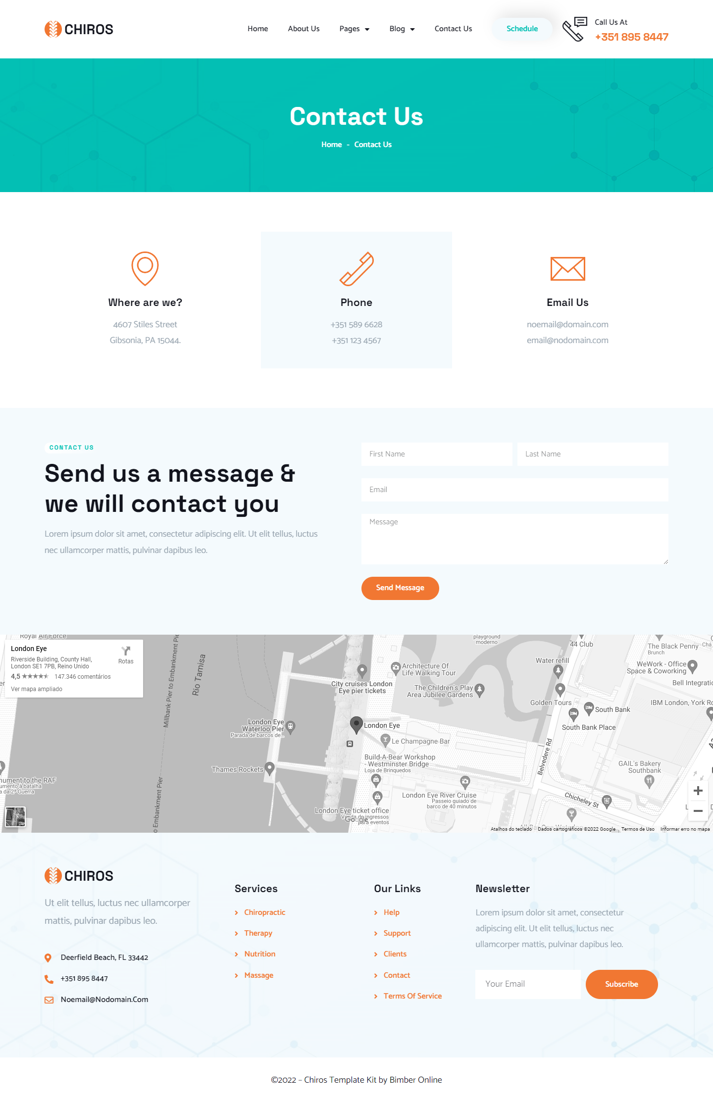 Chiros - Chiropractic Elementor Pro Template Kit by TemplateUp-Pro