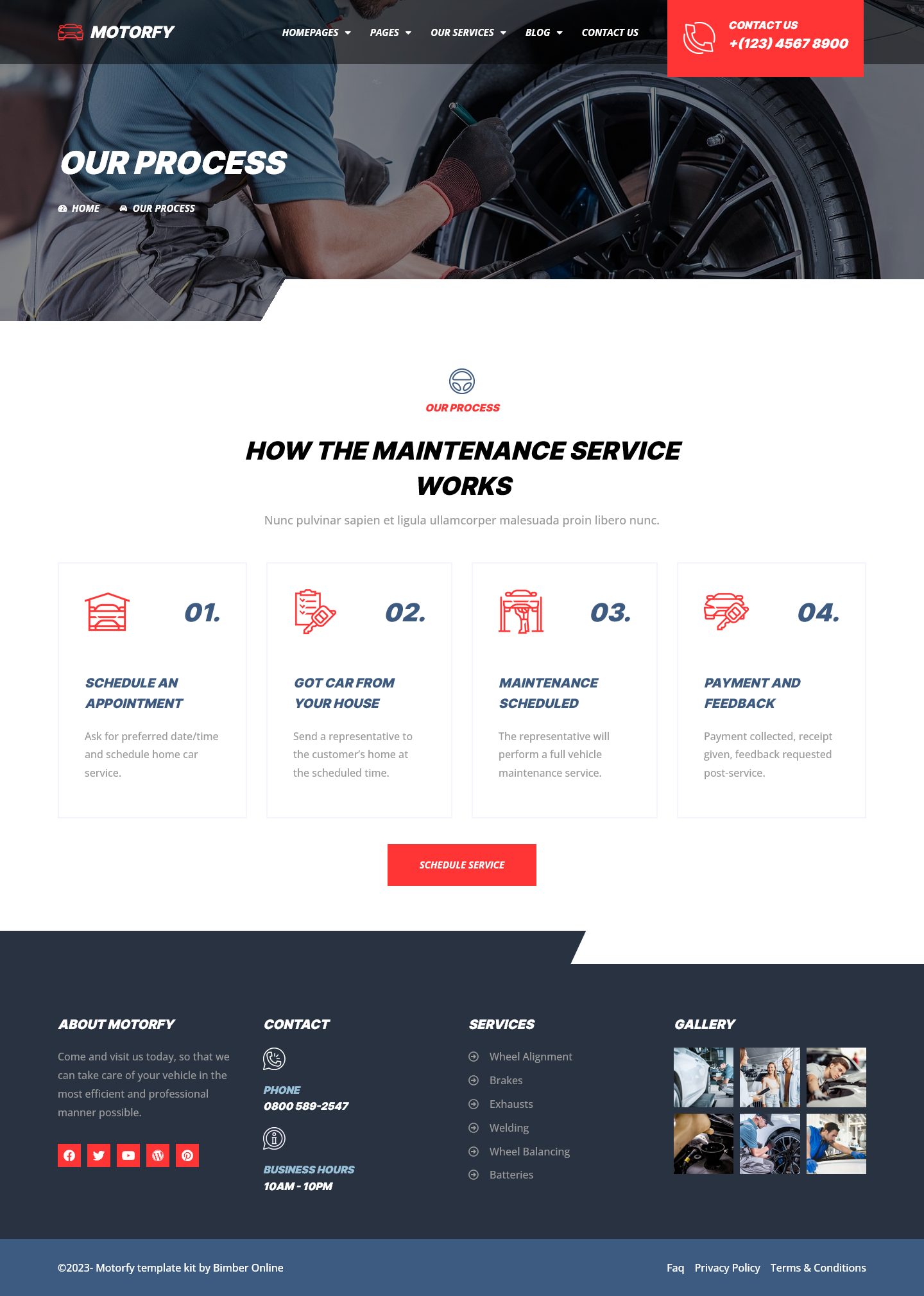 Motorfy - Car Service & Maintenance Elementor Pro Template Kit by ...