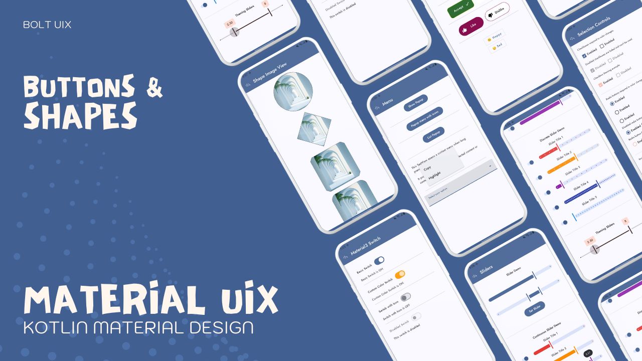 Material UIX - KOTLIN Material Design VER 1.1 by boltuix | CodeCanyon