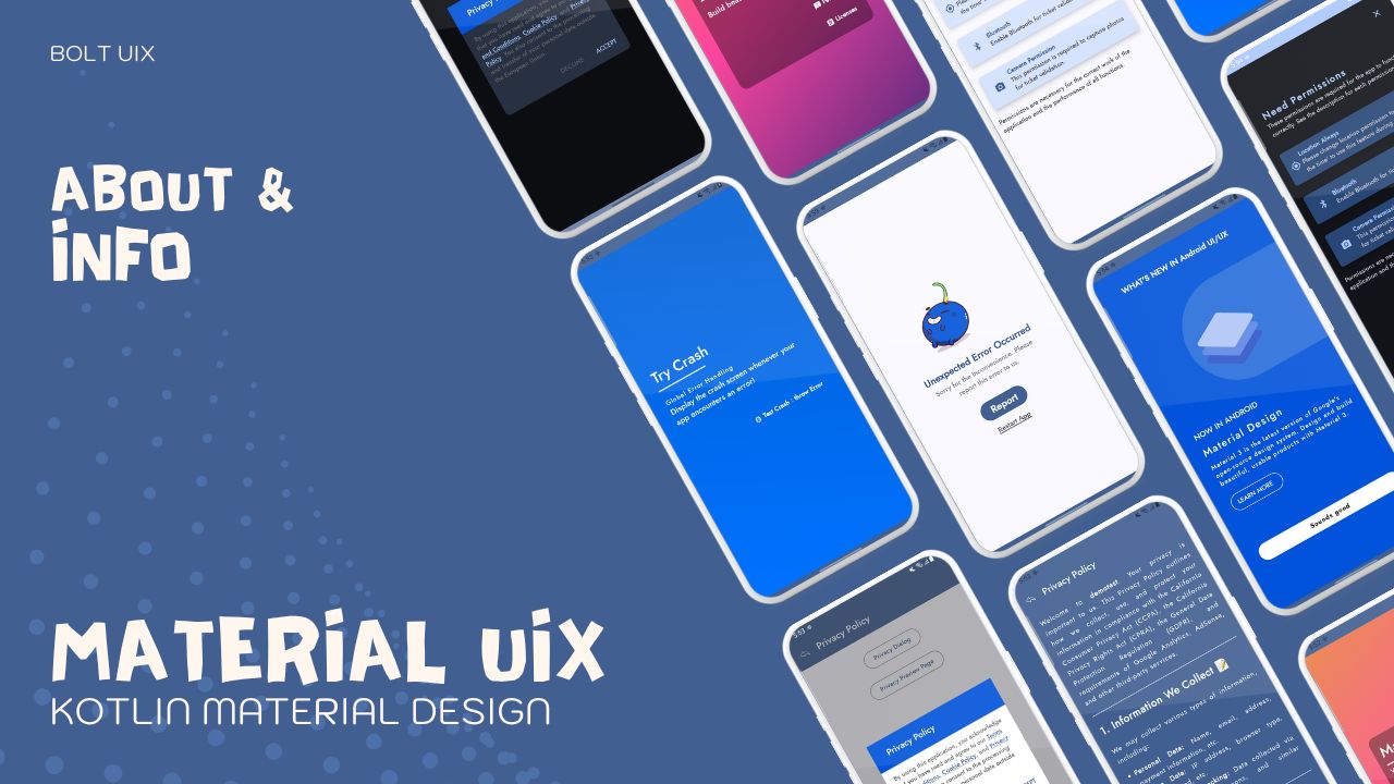 Material UIX - KOTLIN Material Design VER 1.1 by boltuix | CodeCanyon
