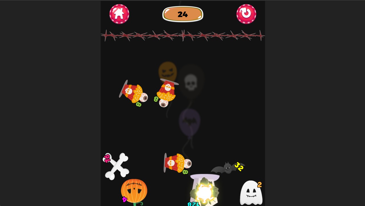 Halloween Physics 2048 - Cross Platform Puzzle Game by raizensoft | CodeCanyon