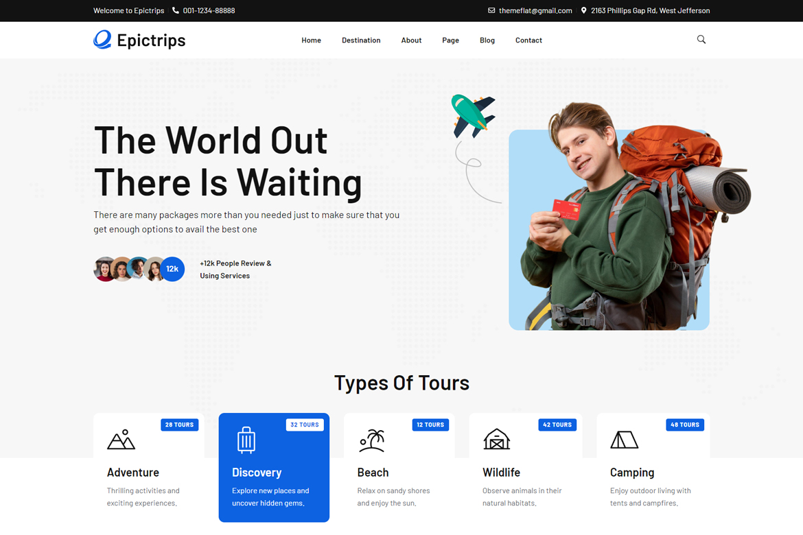 EpicTrips - Travel & Tour Elementor Template Kit by themesflat | ThemeForest