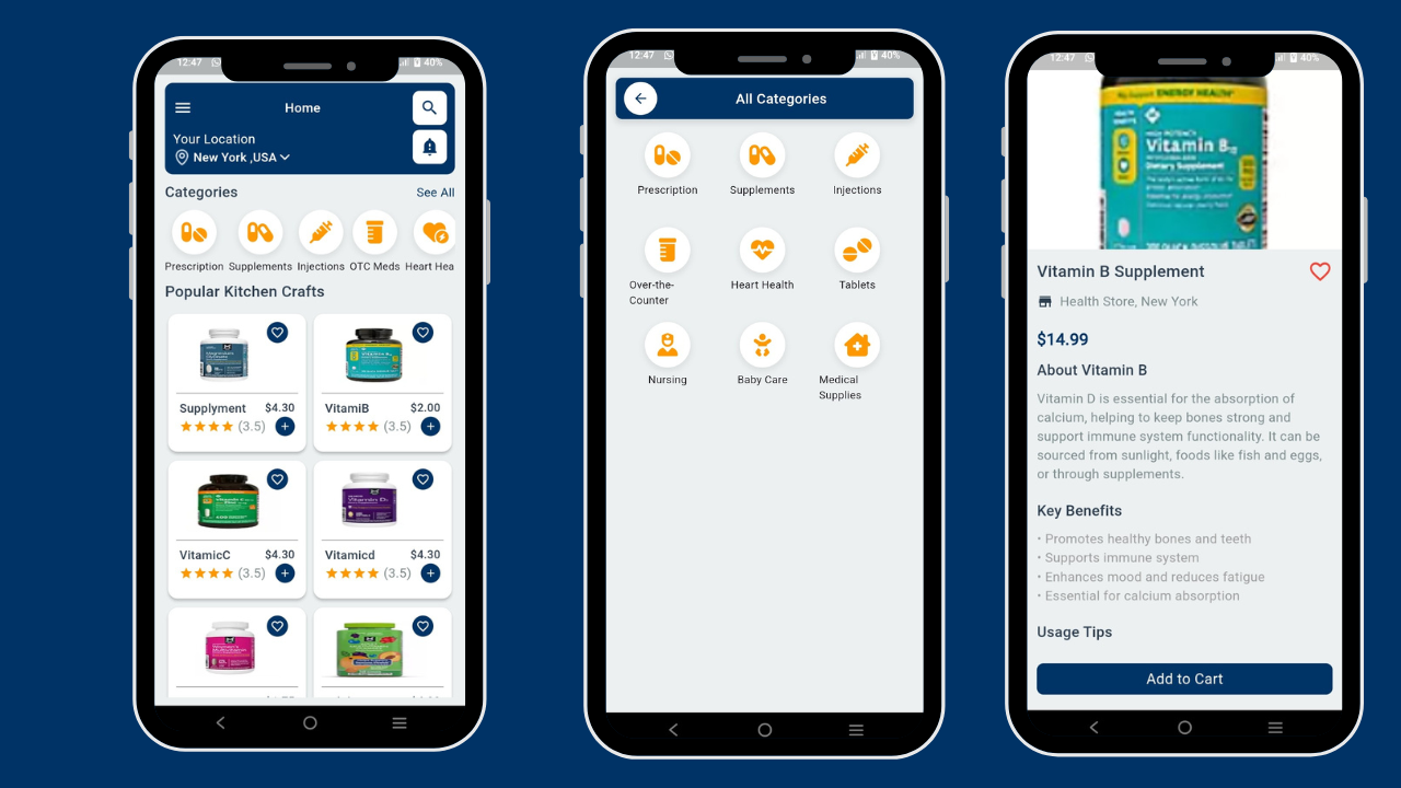 Medicine App Store - Online Pharmacy ecommerce Flutter App Ui Kit Template | Telemedicine by ...