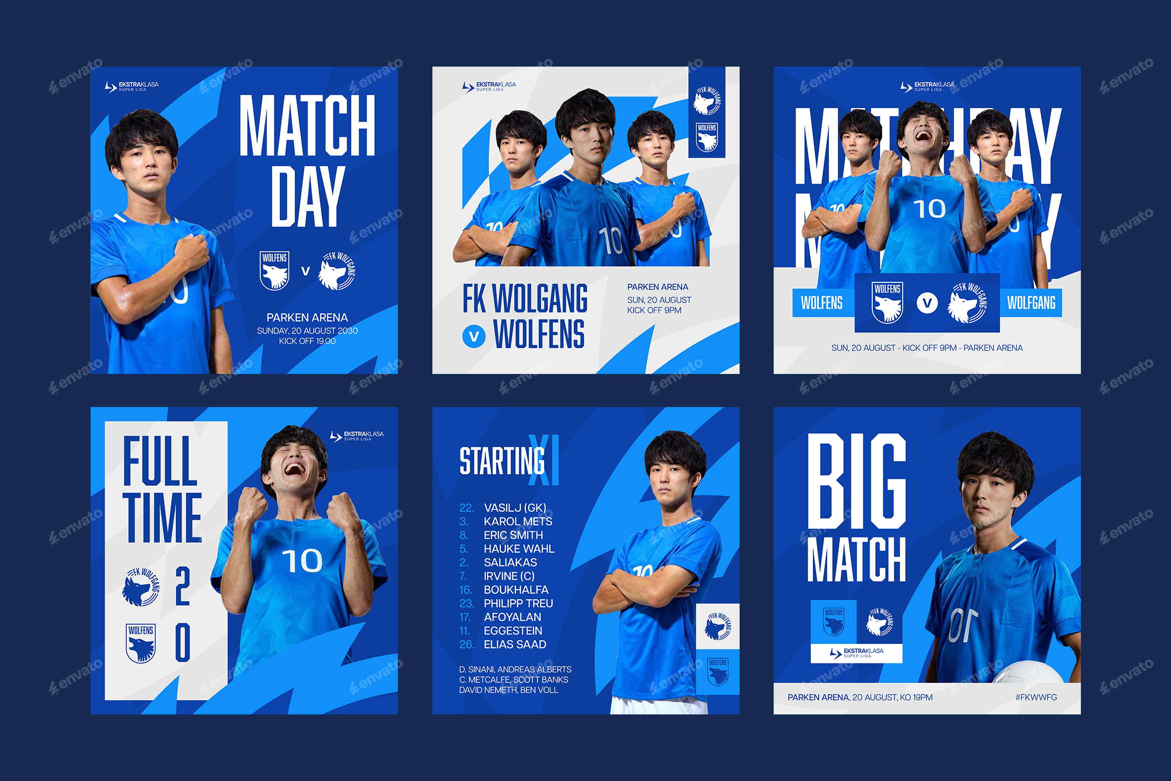 Big Match Day Football Instagram Templates, Web Elements | GraphicRiver
