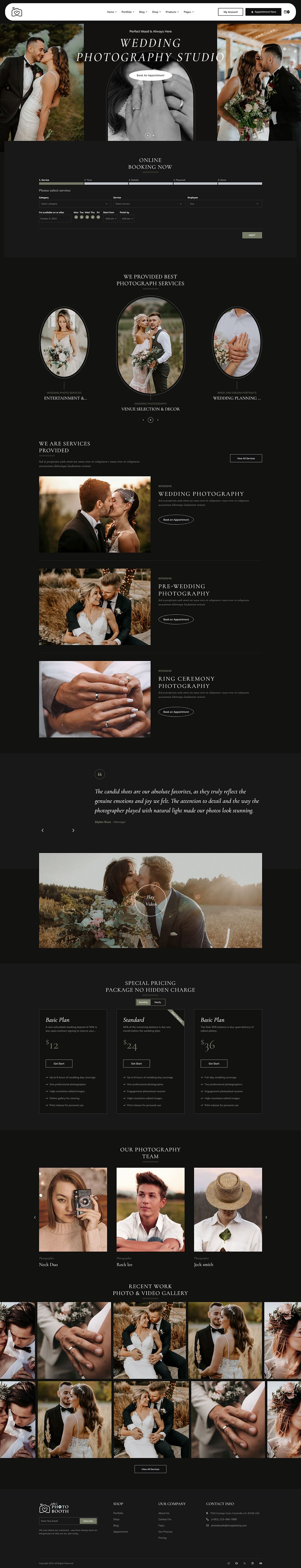 Photobooth - Photography Portfolio WordPress Theme by TemplateTrip