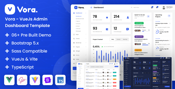 Vora - VueJs SaaS Admin Dashboard Template by dexignlabs | ThemeForest