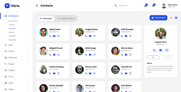 Vora - VueJs SaaS Admin Dashboard Template by dexignlabs | ThemeForest