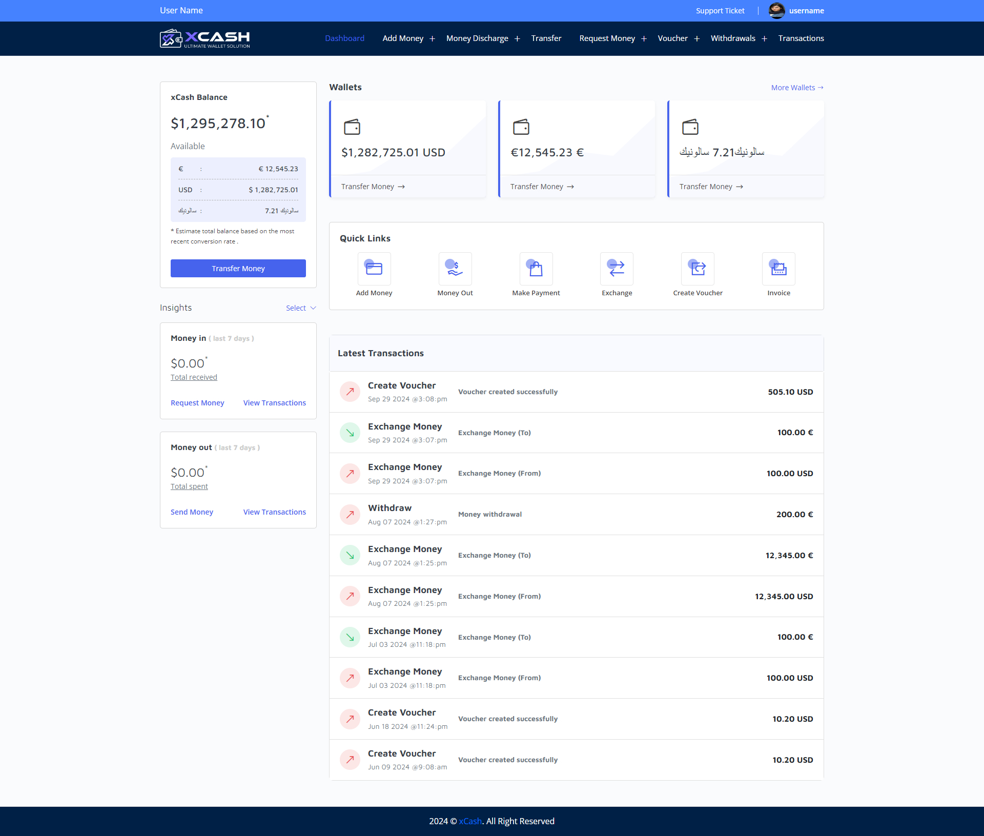 Xcash - Ultimate Wallet Solution by ViserLab | CodeCanyon