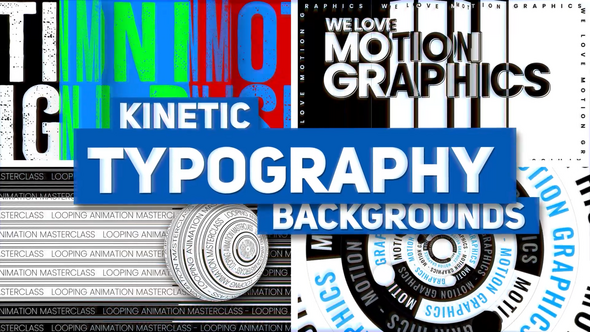Kinetic Typography Backgrounds, After Effects Project Files | VideoHive