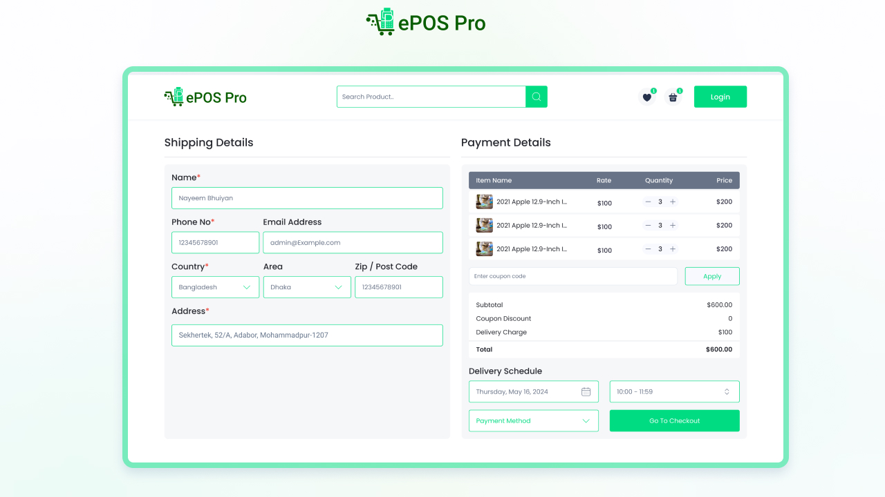 ePOS Pro - POS, HRM & Accounting with eCommerce Solution by razinsoft