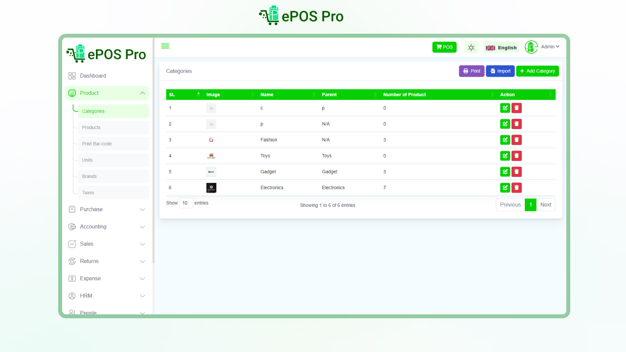 ePOS Pro - POS, HRM & Accounting with eCommerce Solution by razinsoft