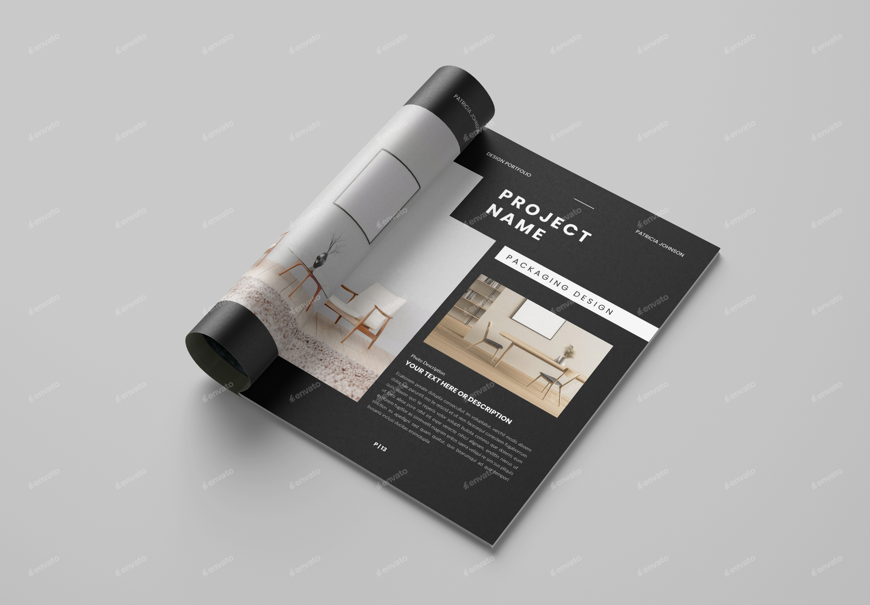 Modern Interior Design Portfolio Layout, Print Templates | GraphicRiver