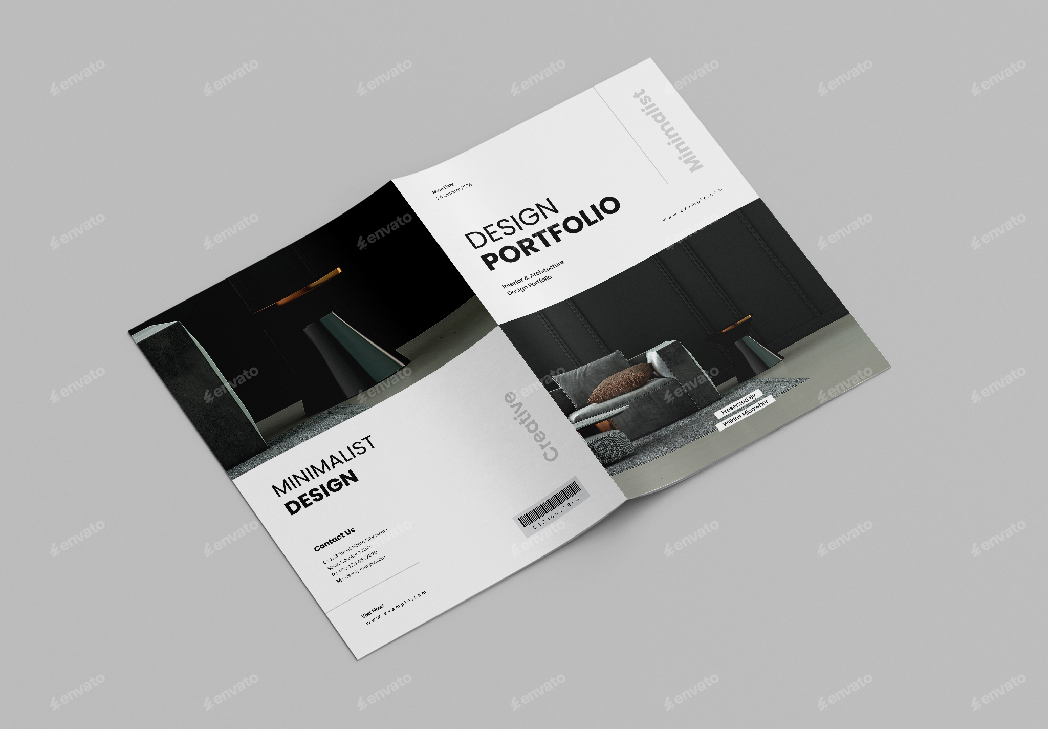 Modern Interior Design Portfolio Layout, Print Templates | GraphicRiver