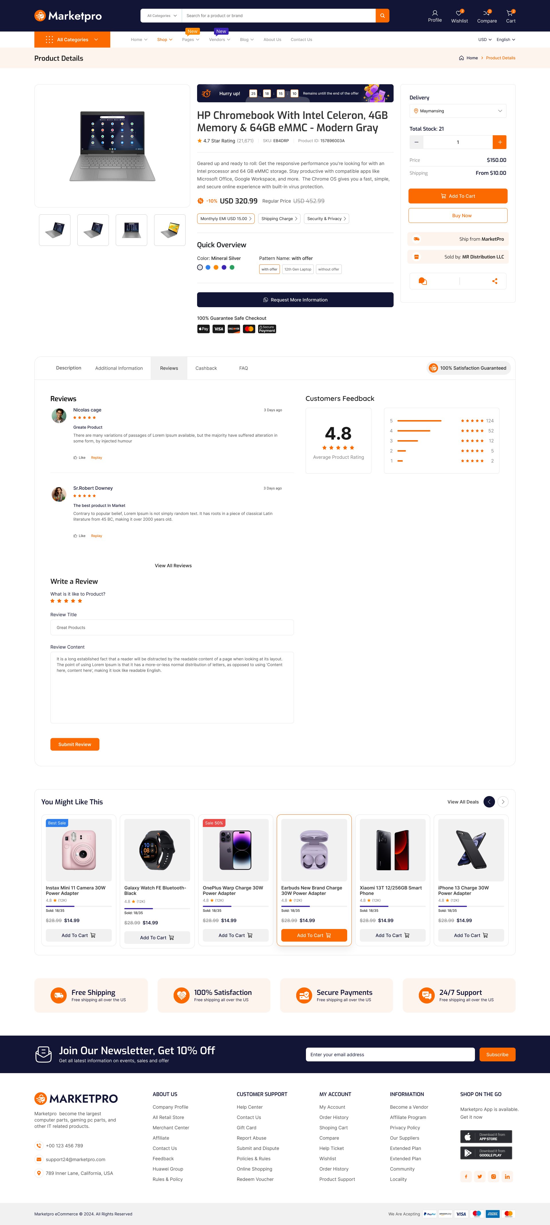 MarketPro - eCommerce Multivendor React JS Template Multipurpose by ...