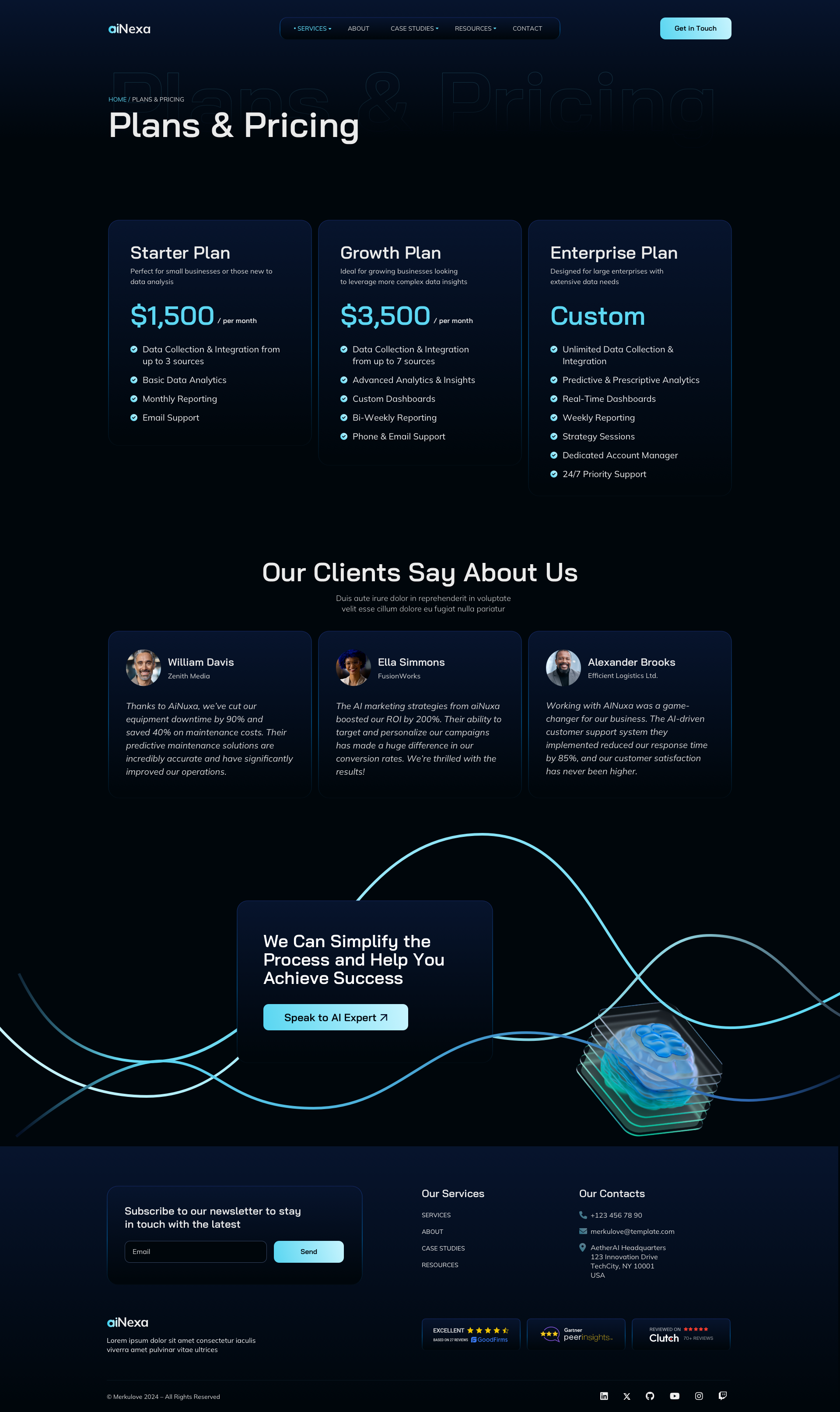 AiNexa – AI Agency Template for Figma by merkulove | ThemeForest