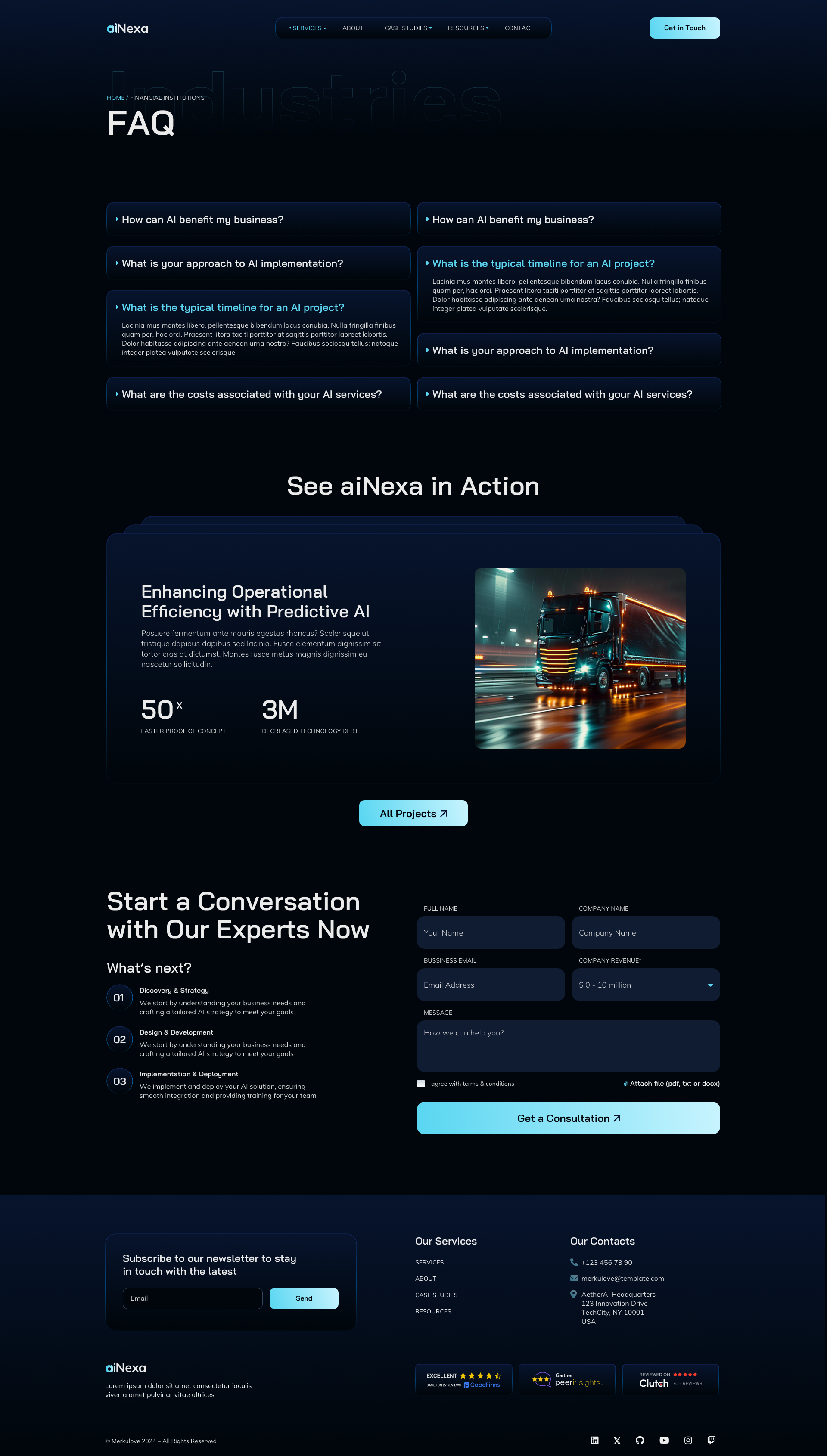 AiNexa – AI Agency Template for Figma by merkulove | ThemeForest