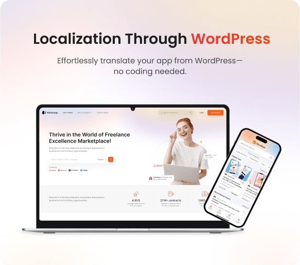 Workfleet - React Native Mobile App for Workreap Theme by AmentoTech