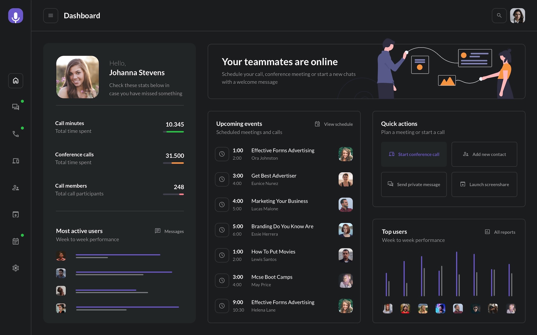 BetaCall - UI Kit for Communication Dashboards and Apps by WhiteUiStore