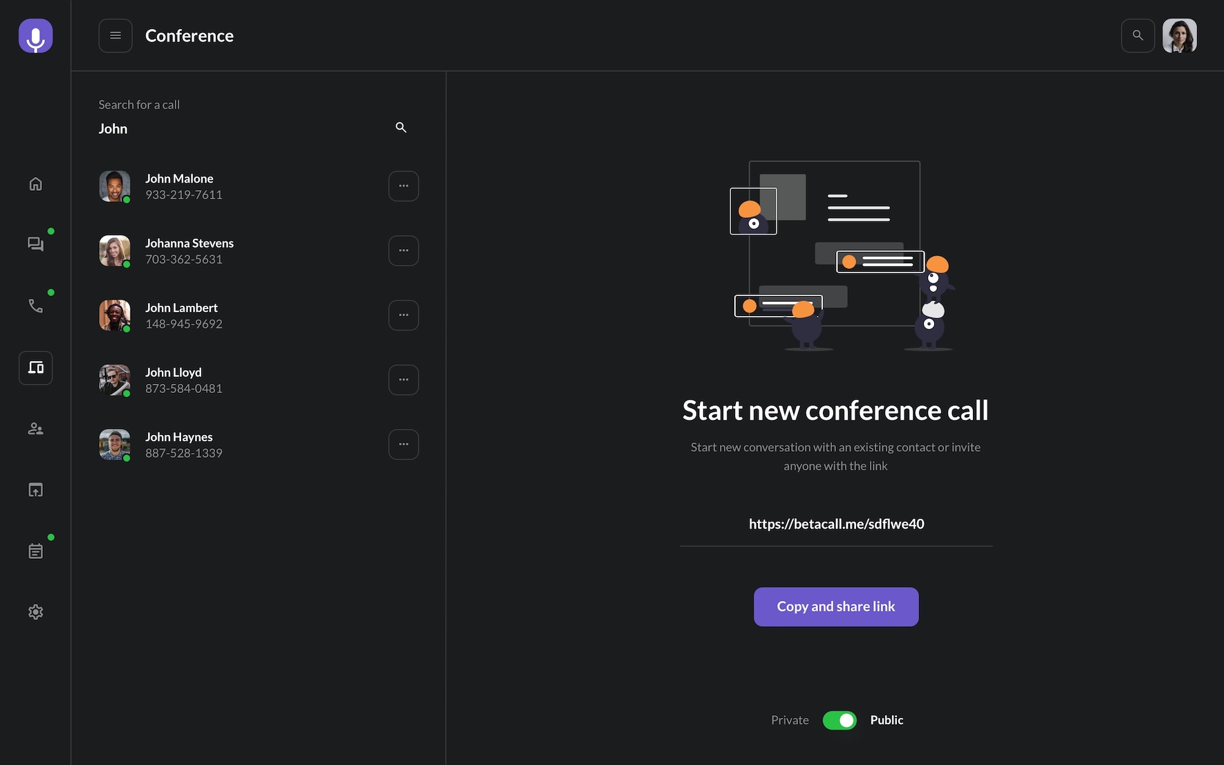 BetaCall - UI Kit for Communication Dashboards and Apps by WhiteUiStore