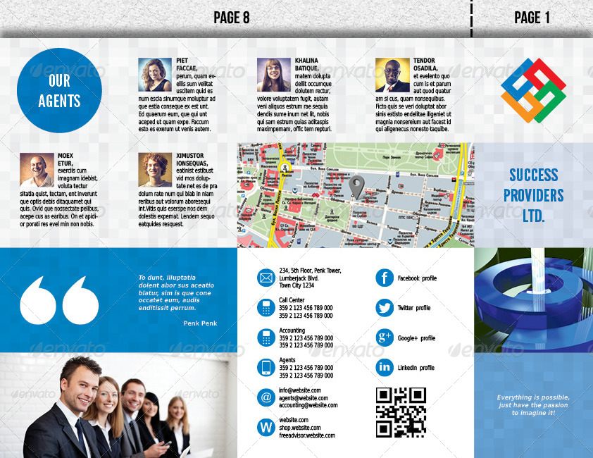 Asymmetric Brochure - II, Print Templates | GraphicRiver