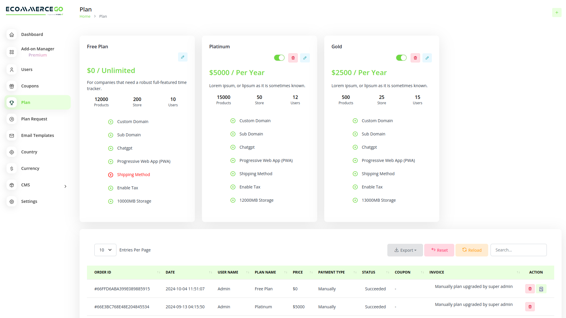eCommerceGo SaaS - eCommerce Store with Multi theme and Multi Store by WorkDo