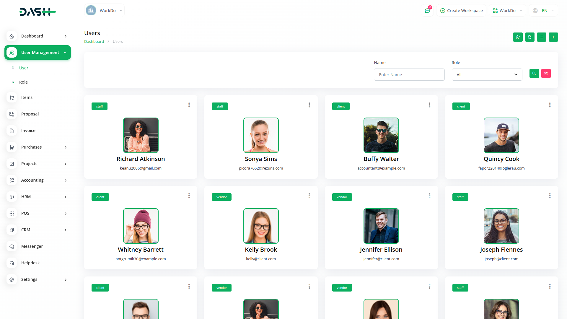 WorkDo Dash SaaS - Open Source ERP with Multi-Workspace by WorkDo | CodeCanyon