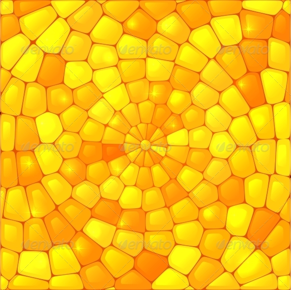 Yellow Abstract Stained Glass Mosaic Background by art_of_sun ...