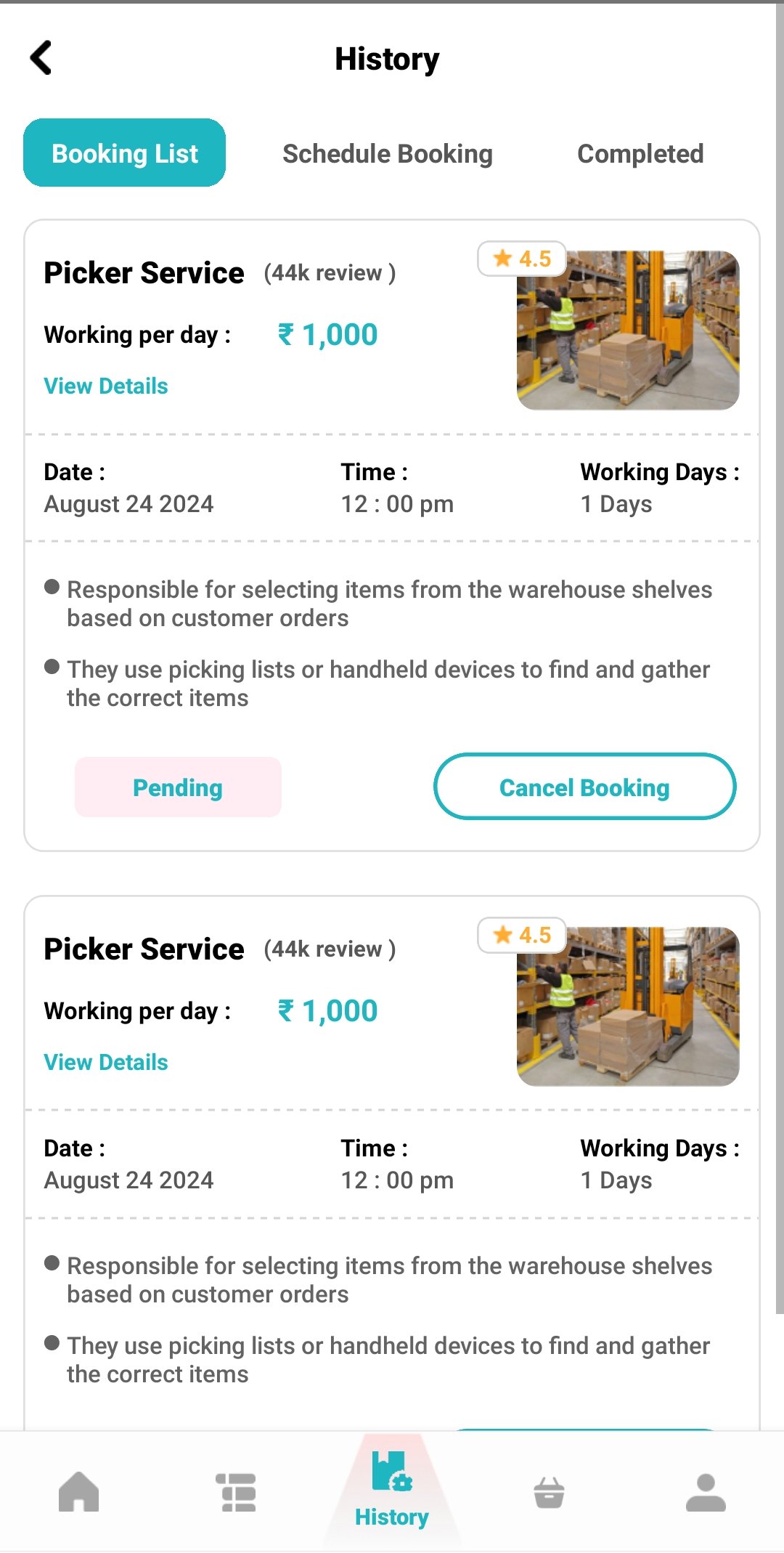 Multi Service App Ui For React Native User And Vendor Apps By K29solutions